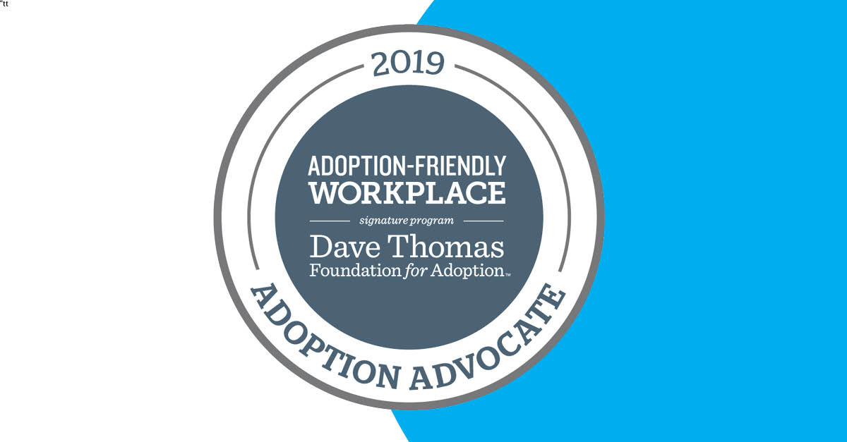 Dorsey Recognized As A 2019 Adoption Advocate By Dave Thomas Foundation